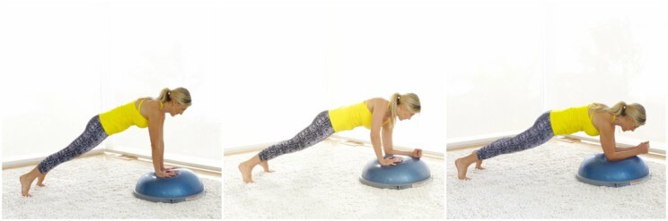 15-Minute Bosu Ball Ab Workout + Warm-up Routine
