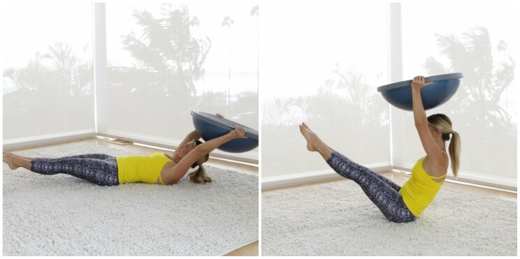 15-Minute Bosu Ball Ab Workout + Warm-up Routine