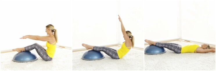 15-Minute Bosu Ball Ab Workout + Warm-up Routine