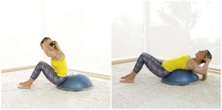 15-Minute Bosu Ball Ab Workout + Warm-up Routine
