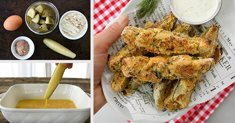 Cajun Oven-Baked Pickles | Vegetarian, Paleo, Kid Friendly